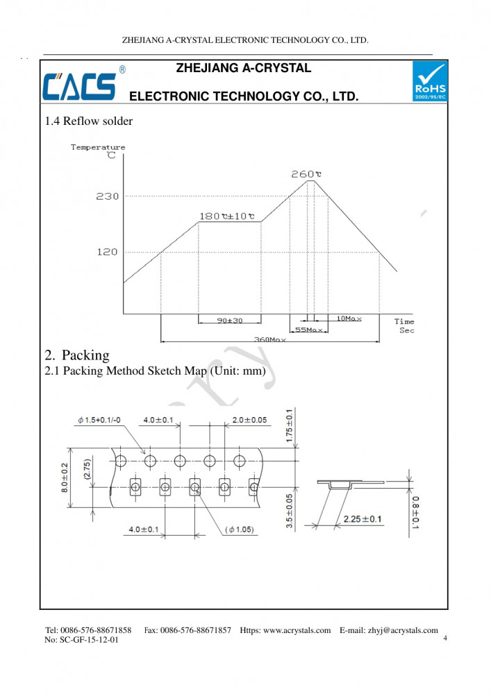 PSX215 specification document page 4