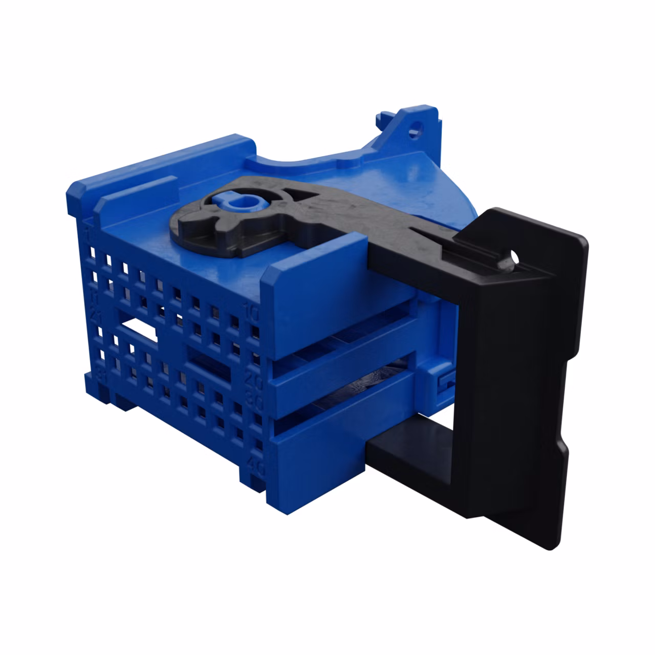 2.54mm Pitch MOX Receptacle Housing, 4 Rows, 40 Circuits, Blue for sale