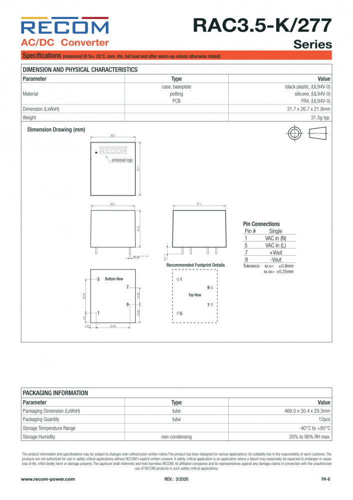 RAC3.5-K/277 datasheet page 6
