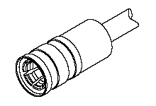 SMB Plug, Straight, Crimp, RG-174, RG-188 and RG-316 Cable, Brass Body, Nickel (Ni) Plated, 50 Ohms for sale