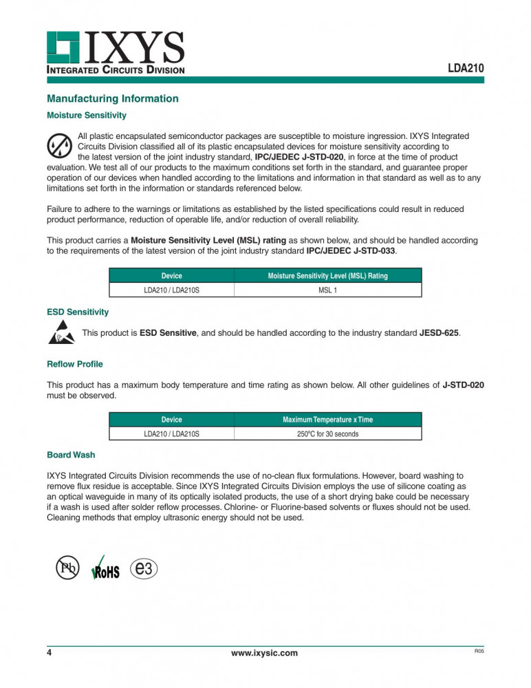 LDA210 technical document page 4