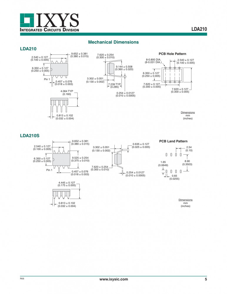 LDA210 technical document page 5