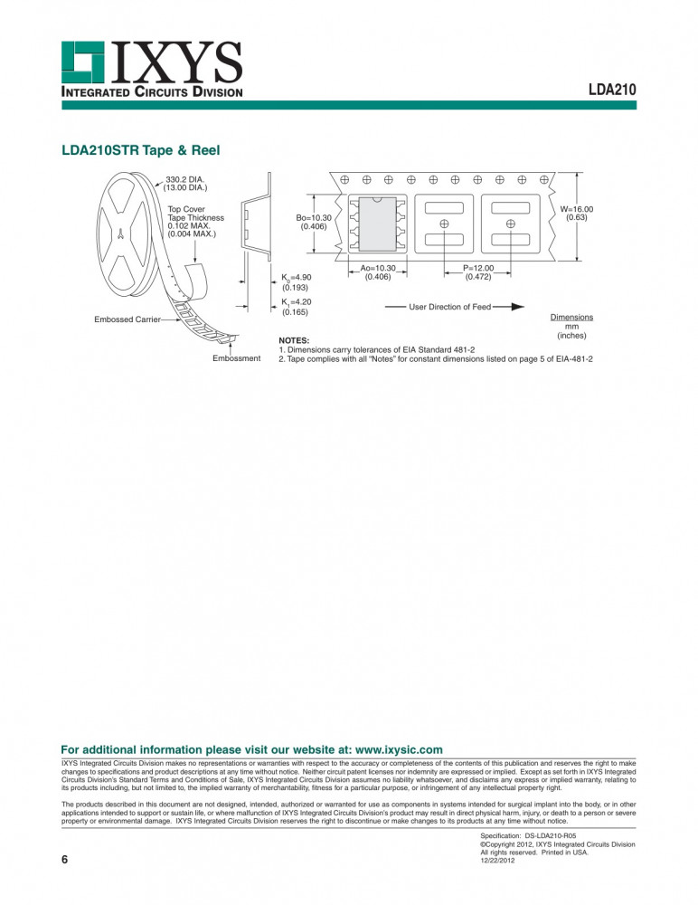 LDA210 technical document page 6