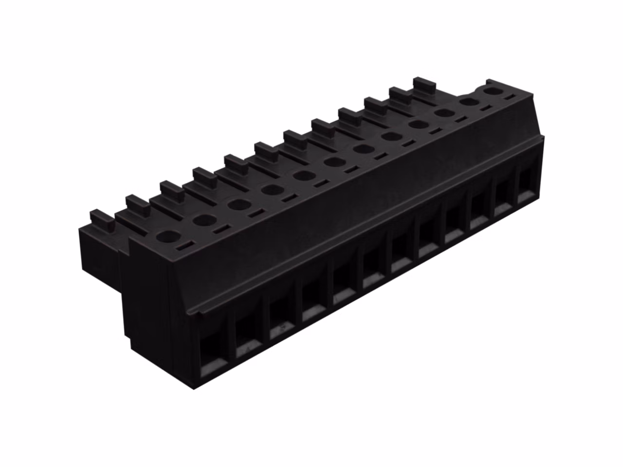 3.81mm Pitch Eurostyle Horizontal Plug, with Reverse Imprinting, Black, 12 Circuits for sale