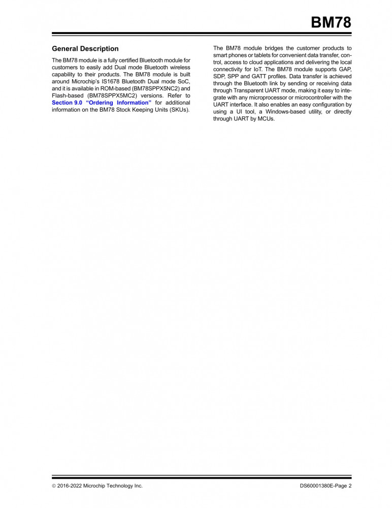 BM78 technical document page 2