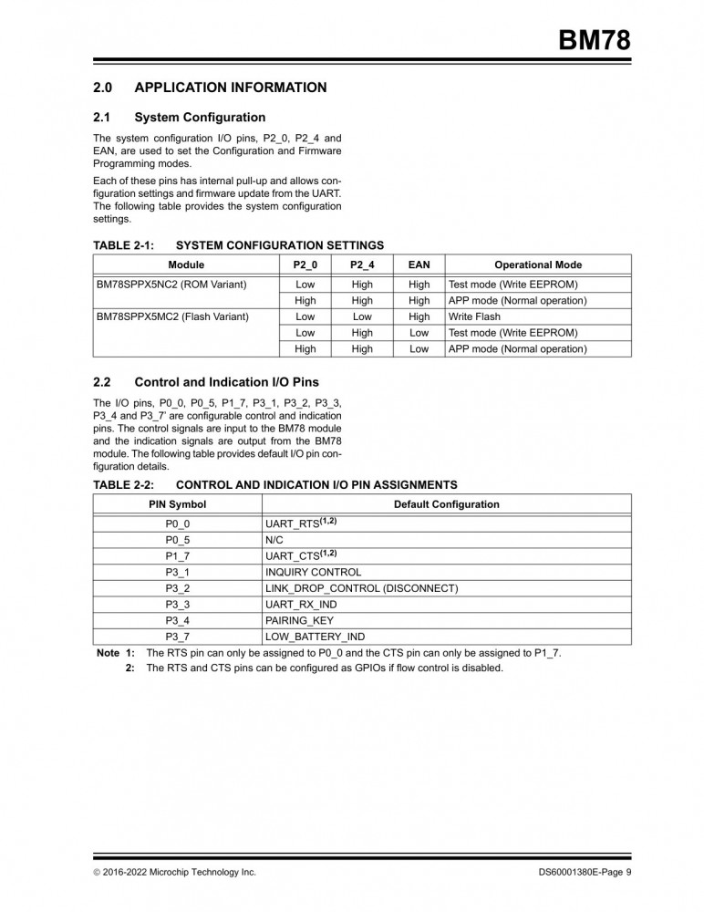 BM78 technical document page 9