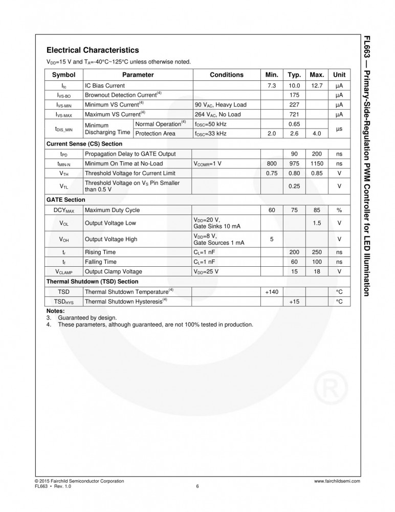 FL663 datasheet page 7