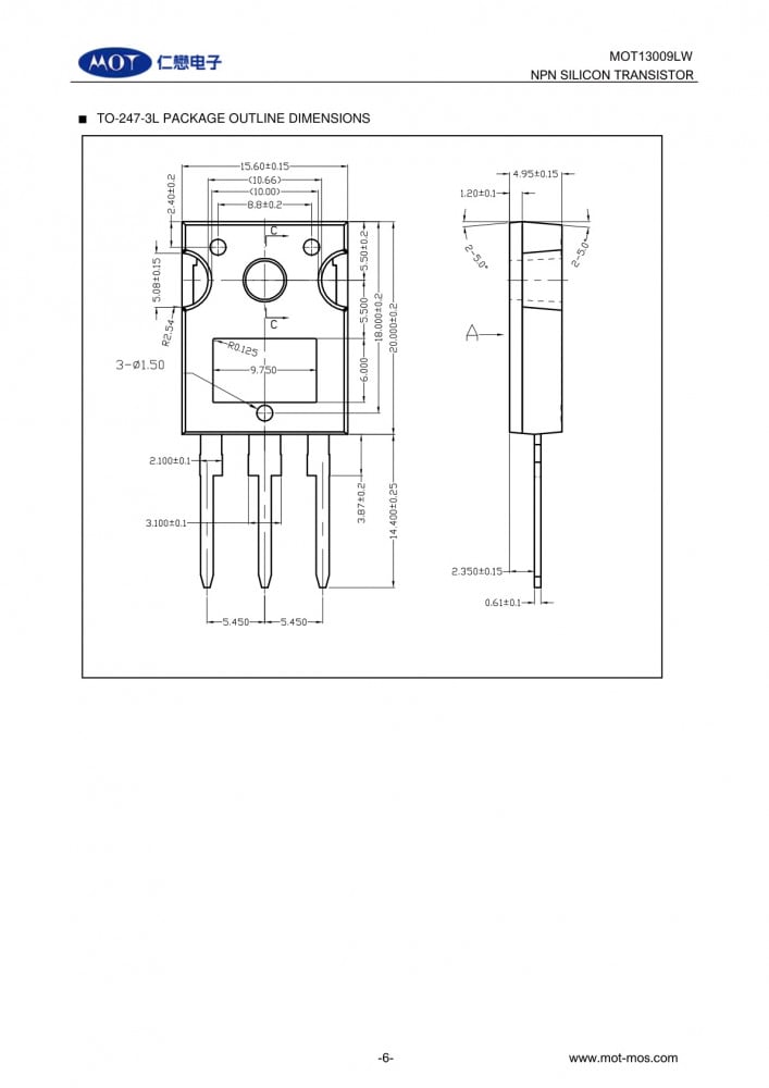MOT13009LW datasheet page 6