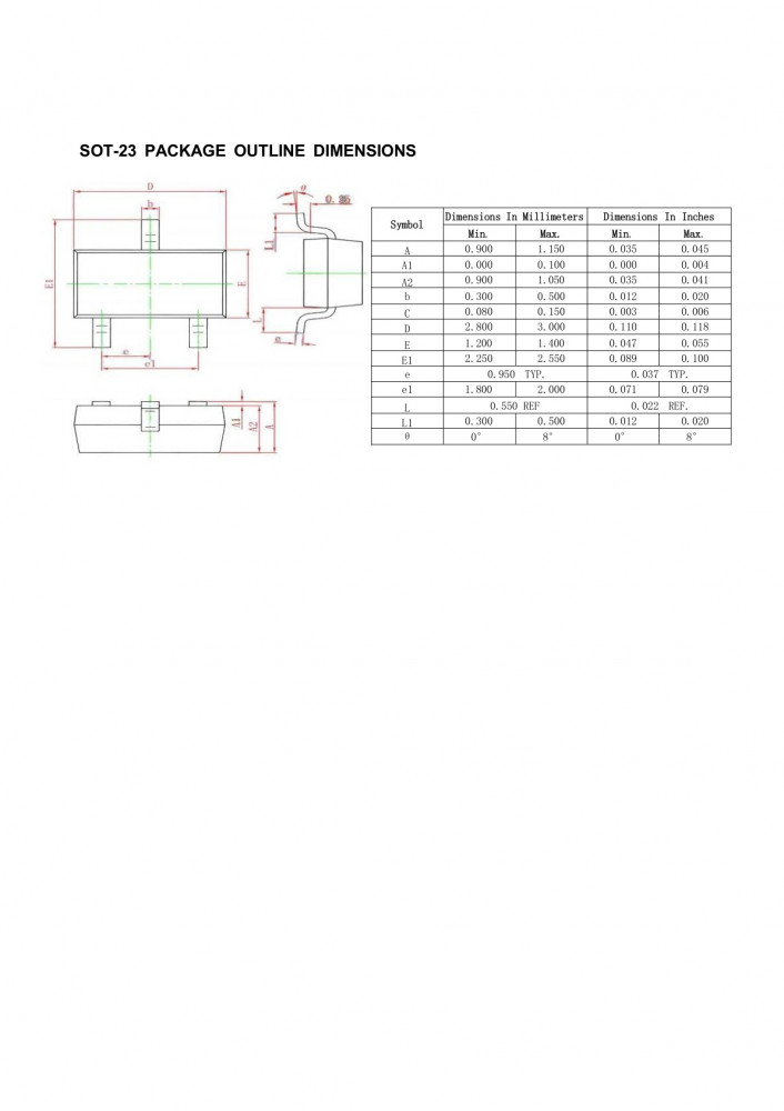 baocheng AO3415A datasheet page 3