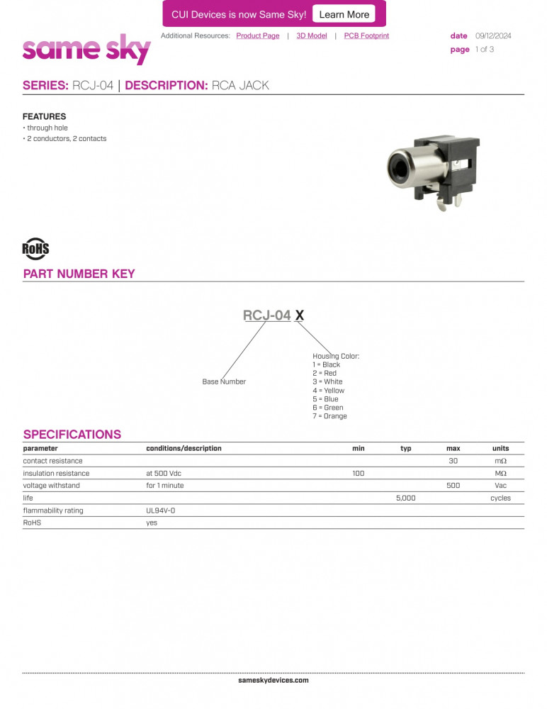 RCJ-045 technical document page 1
