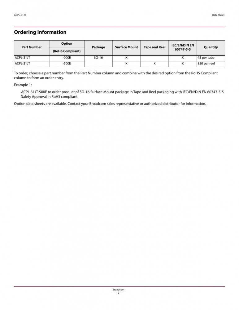 ACPL-31JT datasheet page 2