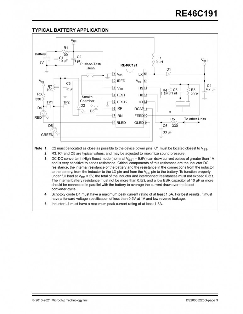 RE46C190S16F technical document page 3