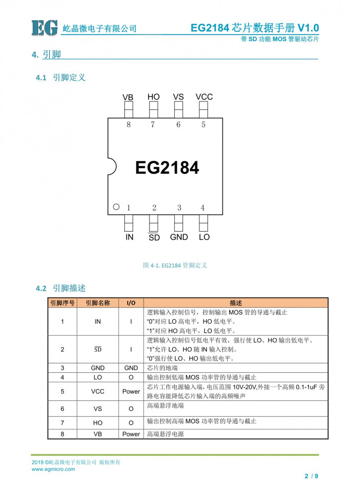 EG2184 datasheet page 5