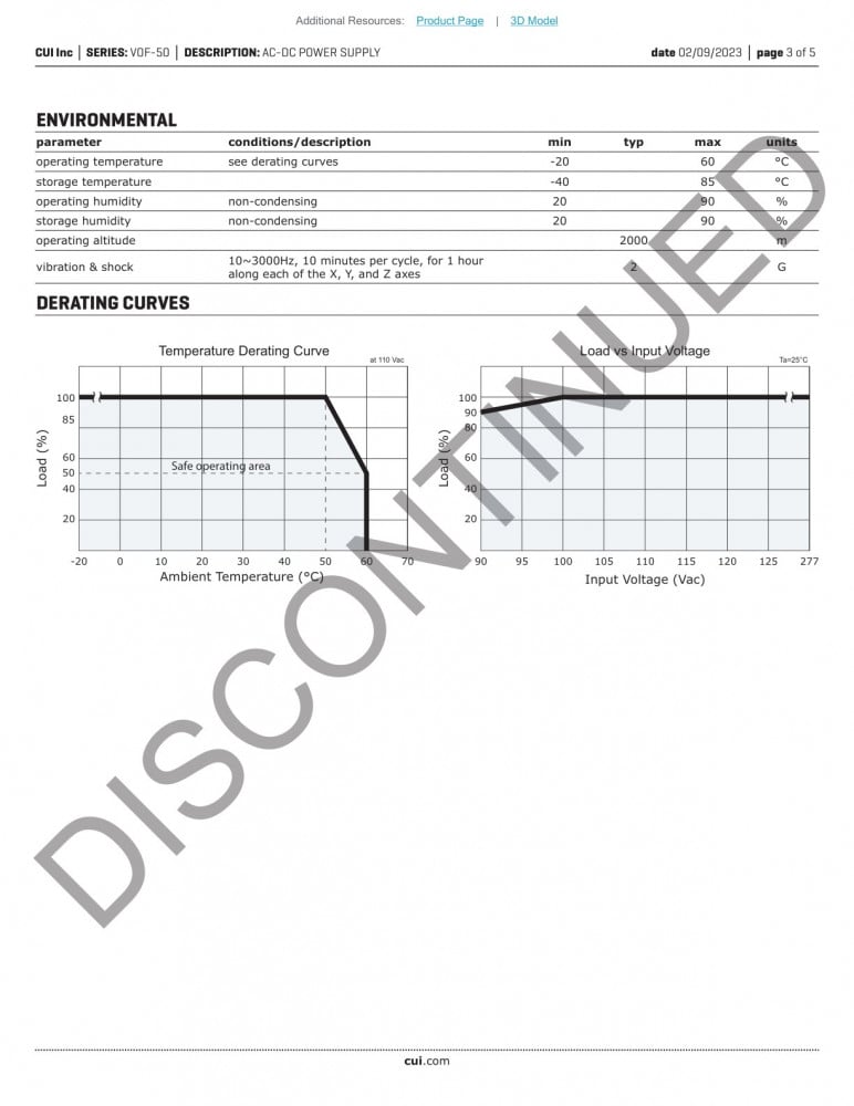 CUI VOF-50-12 datasheet page 3