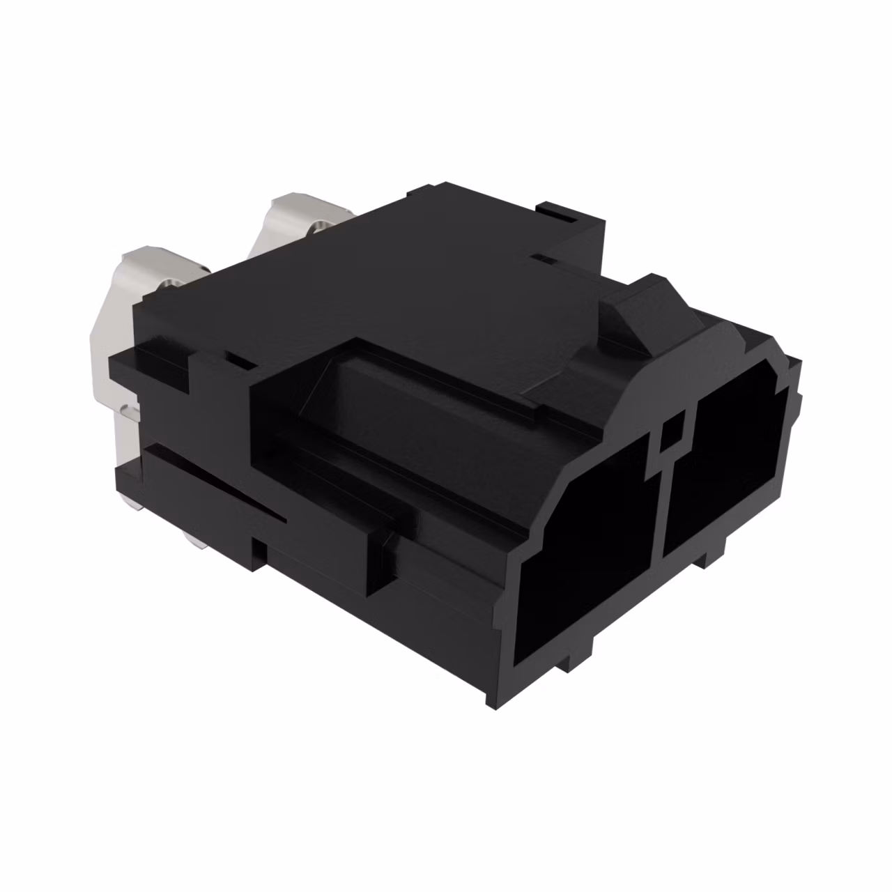 Mini-Fit Sr. Right-Angle Header, 10.00mm Pitch, Single Row, 3 Circuits, 8.30mm Tail Length, for 6.35mm PCB, Tin (Sn) Plating, with Clip, USE NYE LUBE ON MATING SURFACES