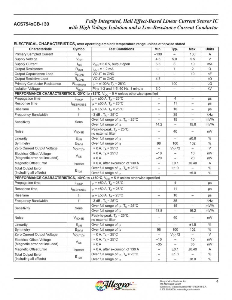 ACS754 datasheet page 5