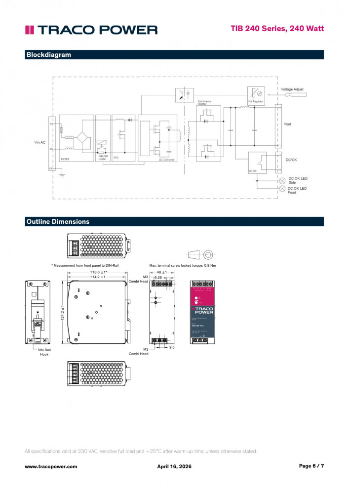 TIB 240 series datasheet page 6