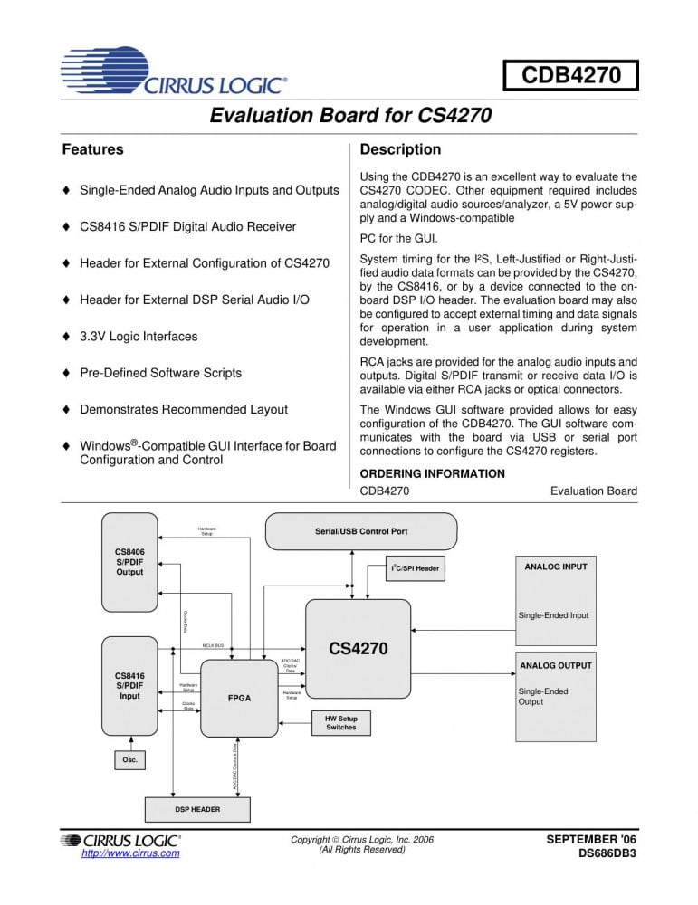 CDB4270 technical document page 1