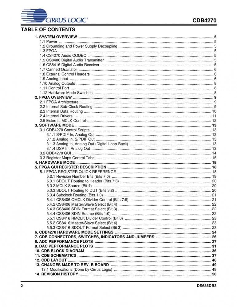 CDB4270 technical document page 2