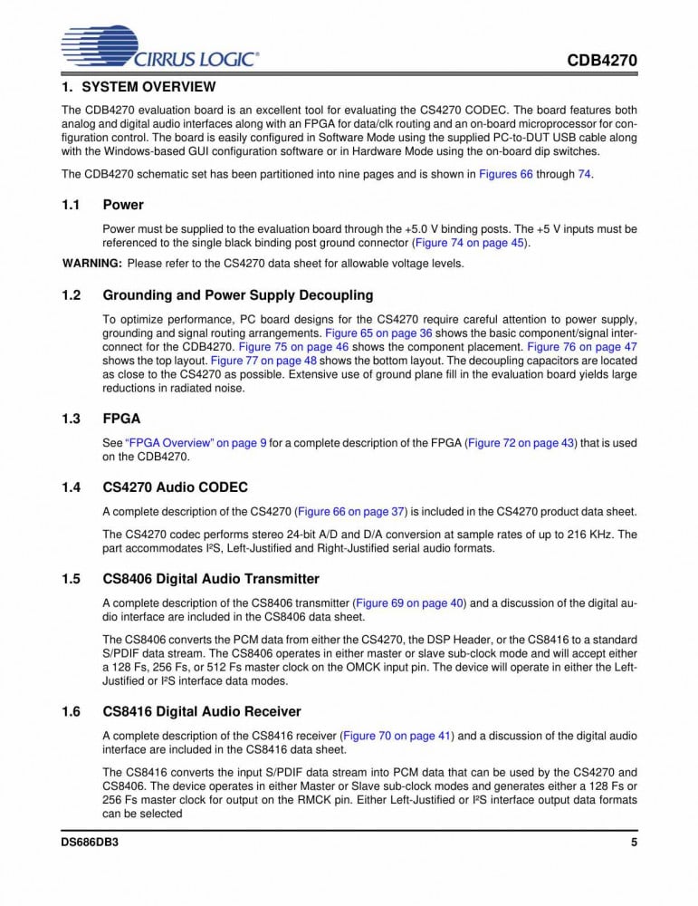 CDB4270 technical document page 5