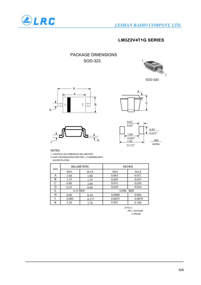 LM3Z series datasheet page 6