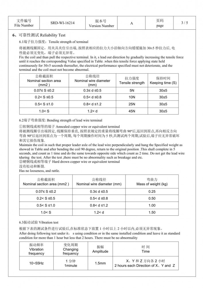 SOREDE approval specification page 5