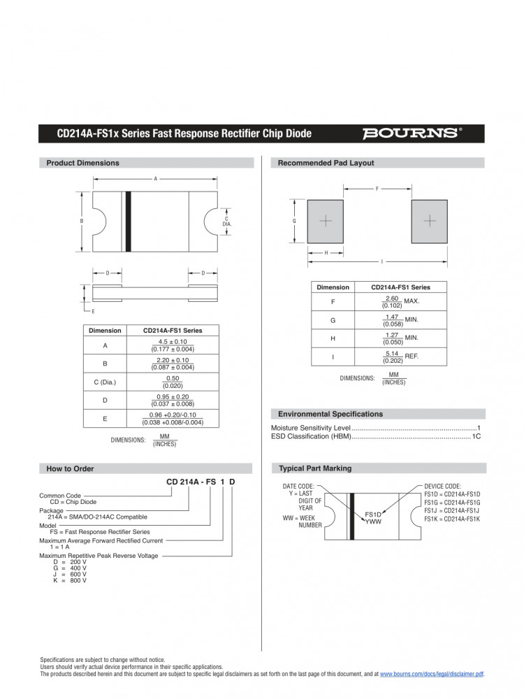 BOURNS CD214A-FS1D datasheet page 3