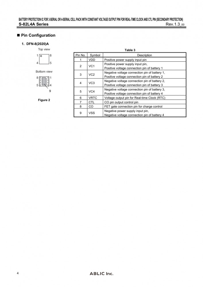 S-82L4A datasheet page 4 preview