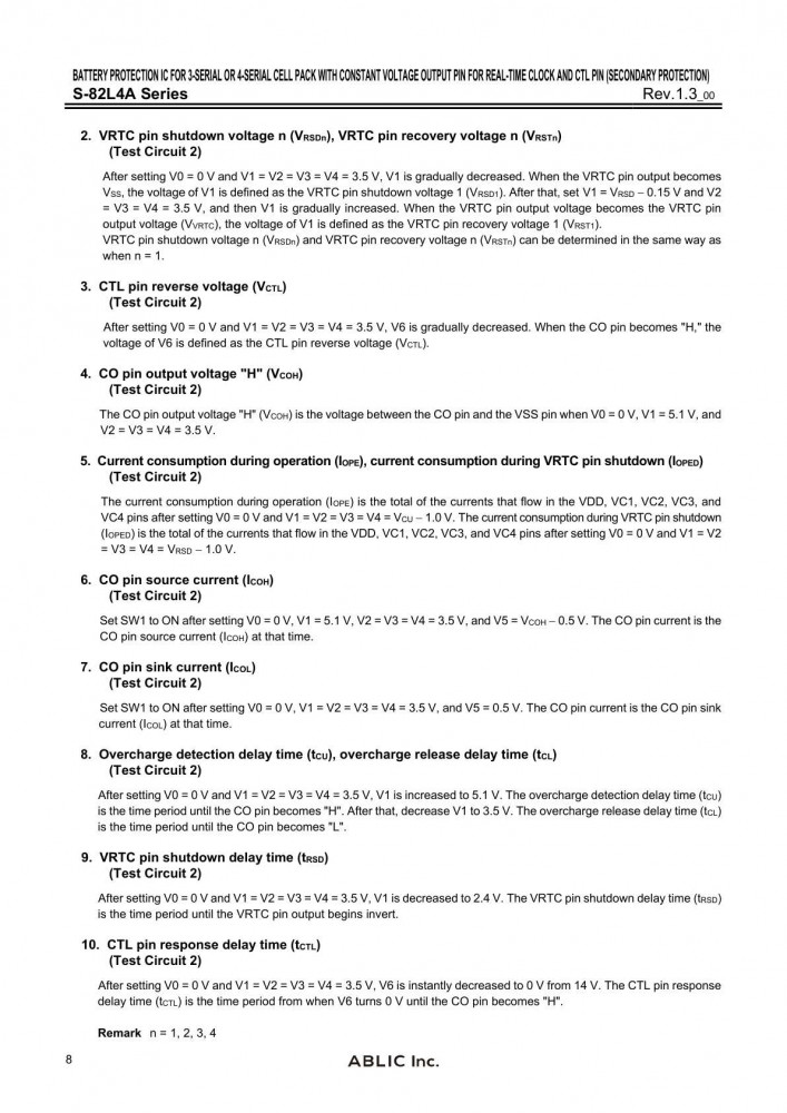 S-82L4A datasheet page 8 preview