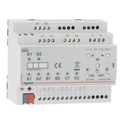KNX controller multi-applications DIN 8 outputs 8 inputs to KNX on/off room controller 8 outputs 16A 250VAC 8 binary inputs for sale