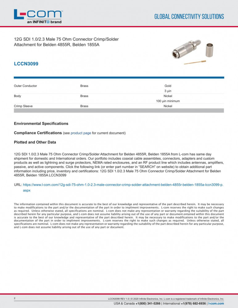 LCCN3099 product documentation page 2