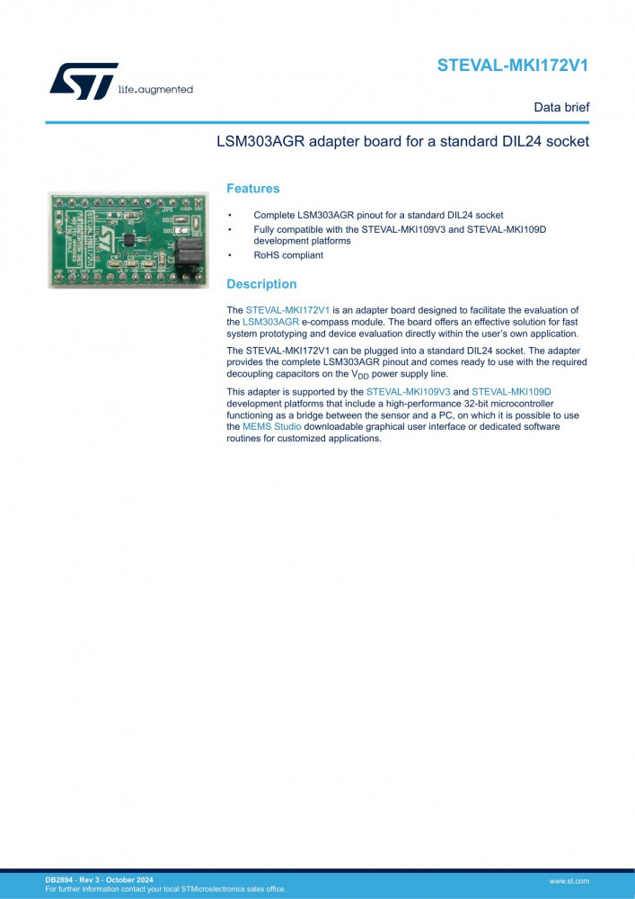 STEVAL-MKI172V1 document page 1