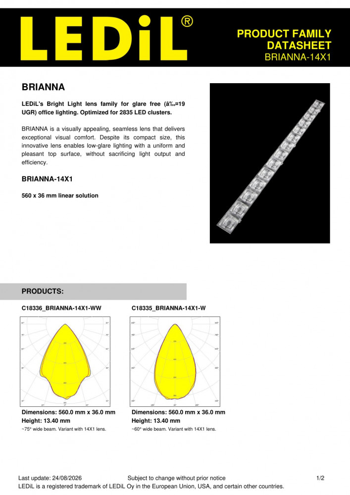 BRIANNA-14X1-W technical documentation, page 1