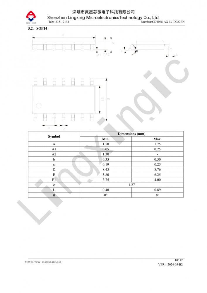 CD4068BM(LX) datasheet page 10