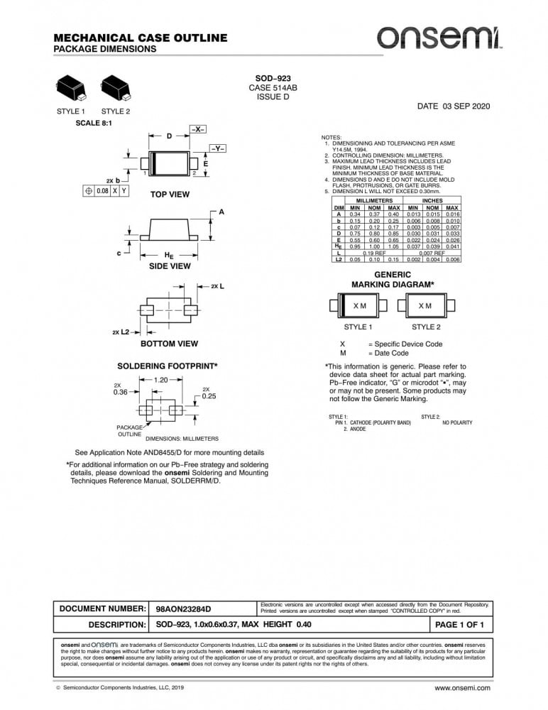 ESD7351HT1G datasheet page 8