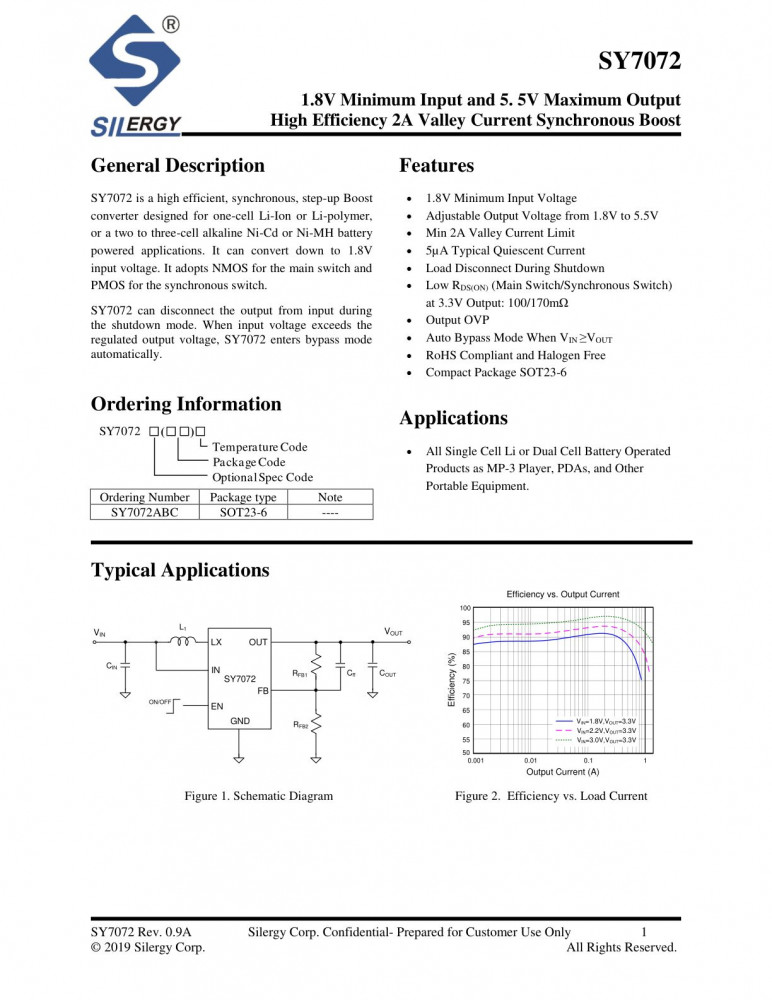 SY7072ABC datasheet page 1