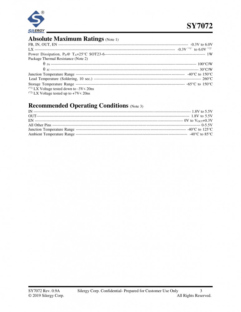 SY7072ABC datasheet page 3