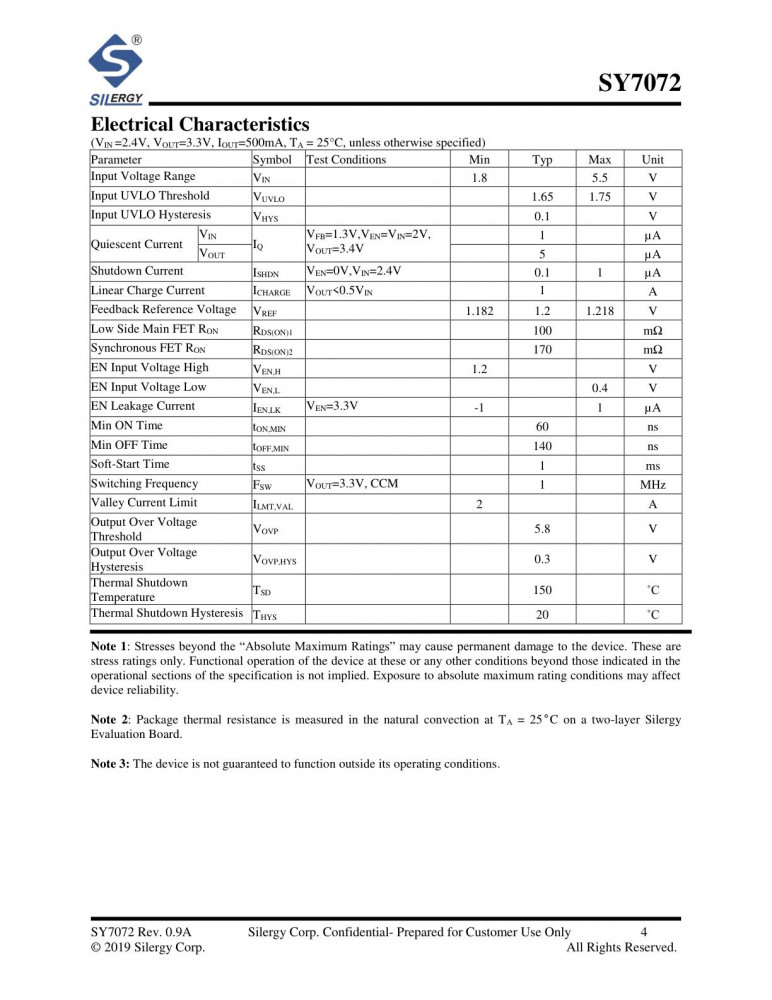 SY7072ABC datasheet page 4