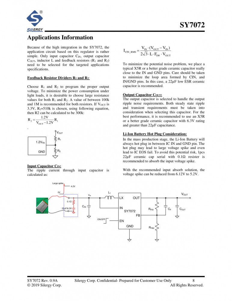 SY7072ABC datasheet page 8