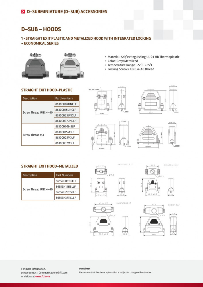 Amphenol D-Sub accessory document page 3
