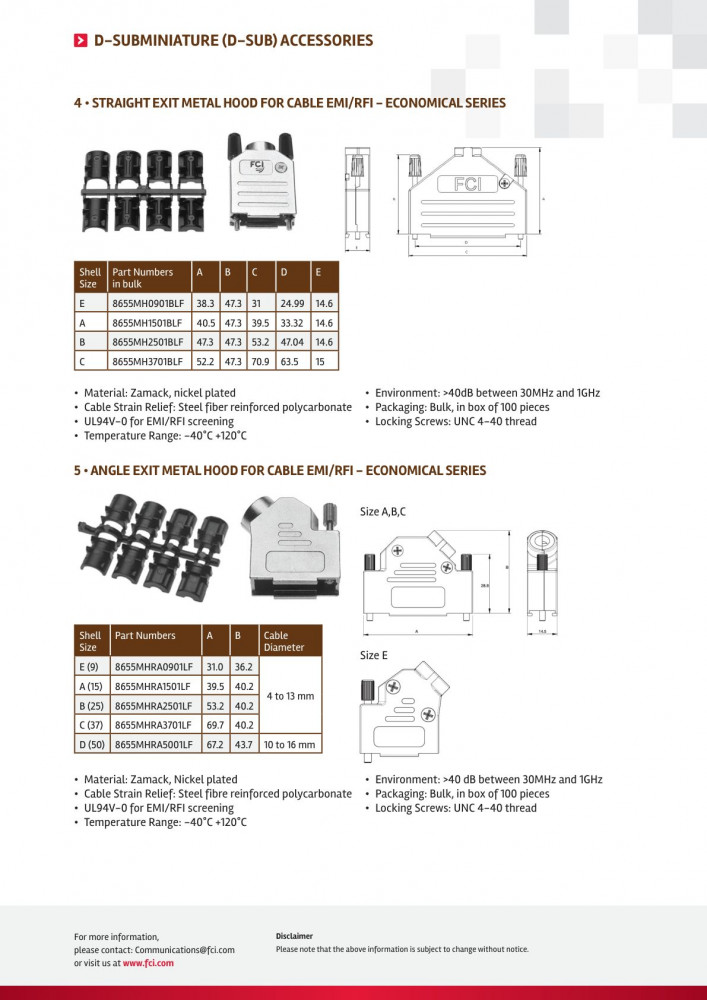 Amphenol D-Sub accessory document page 5