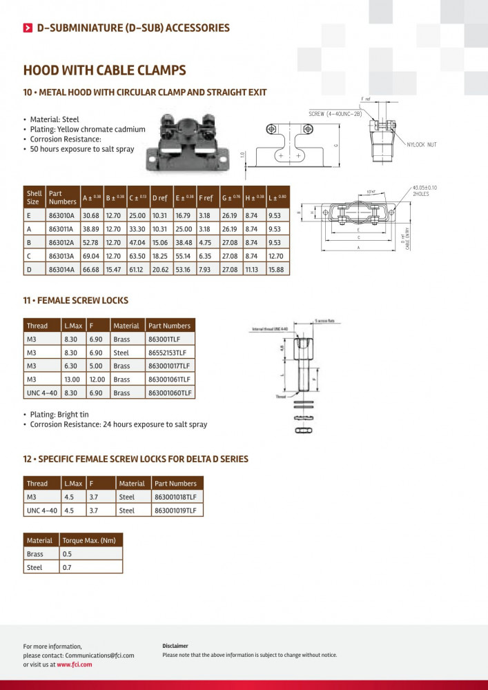 Amphenol D-Sub accessory document page 8