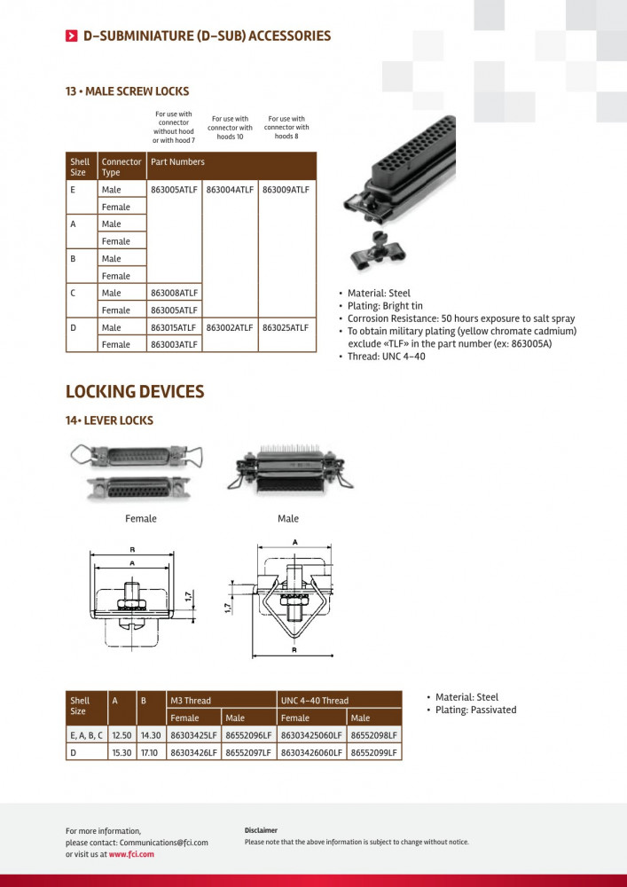 Amphenol D-Sub accessory document page 9