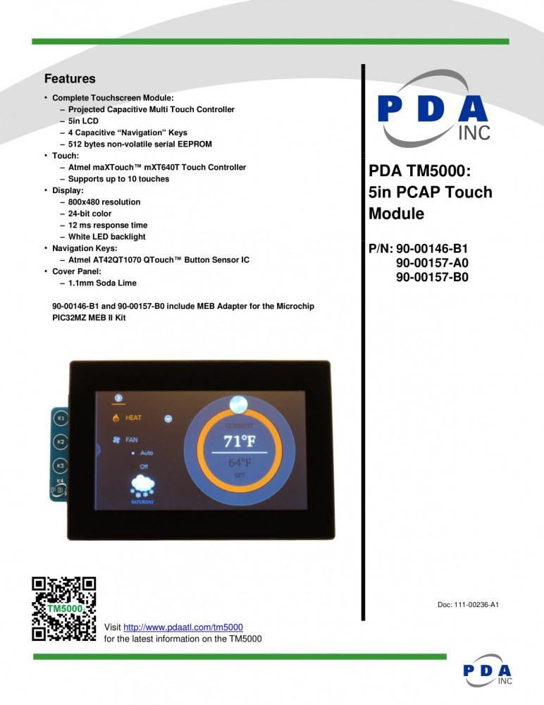 TM5000 technical document page 1