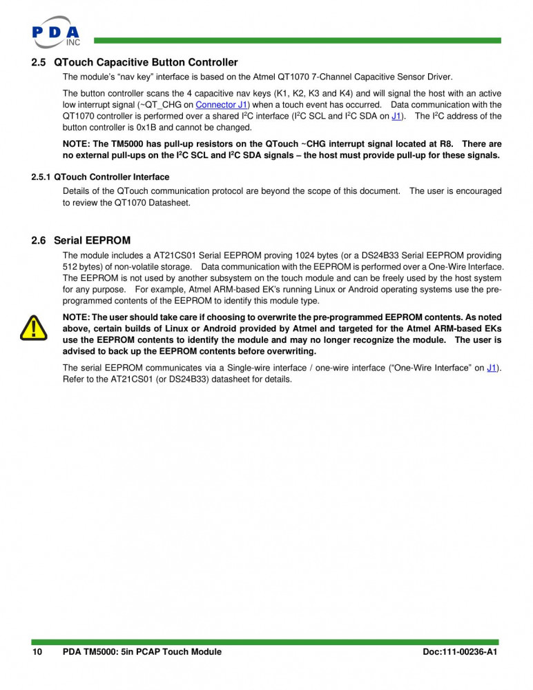 TM5000 technical document page 10