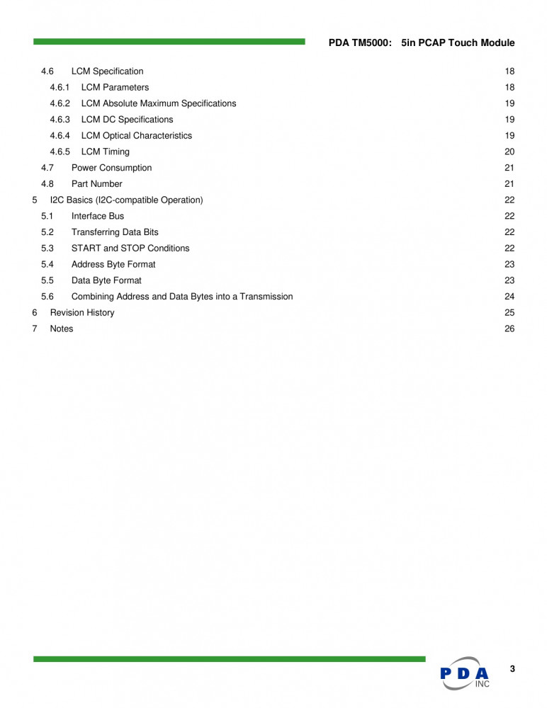 TM5000 technical document page 3