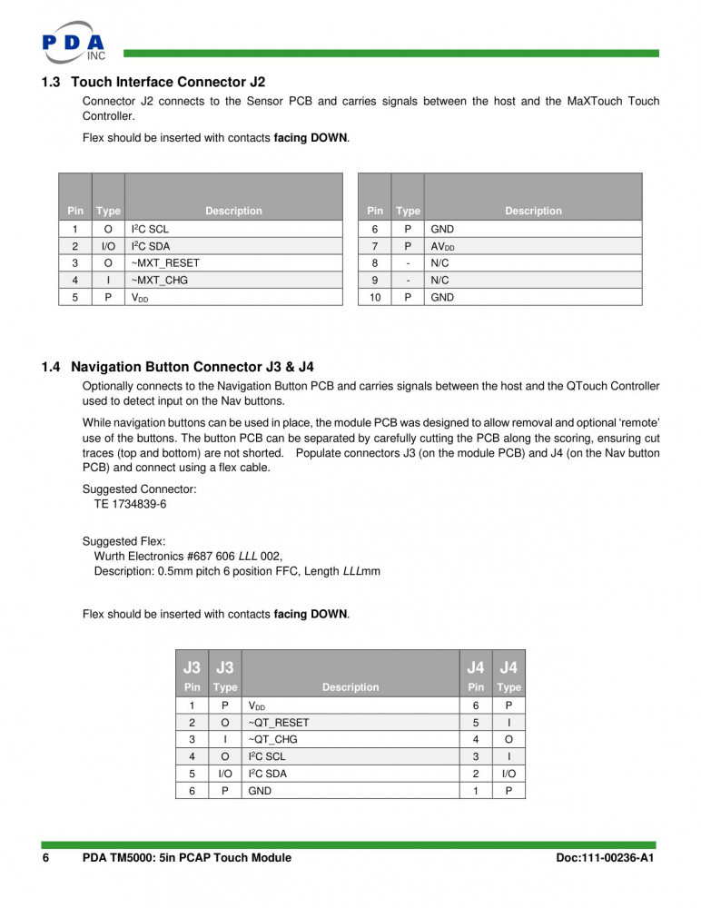 TM5000 technical document page 6