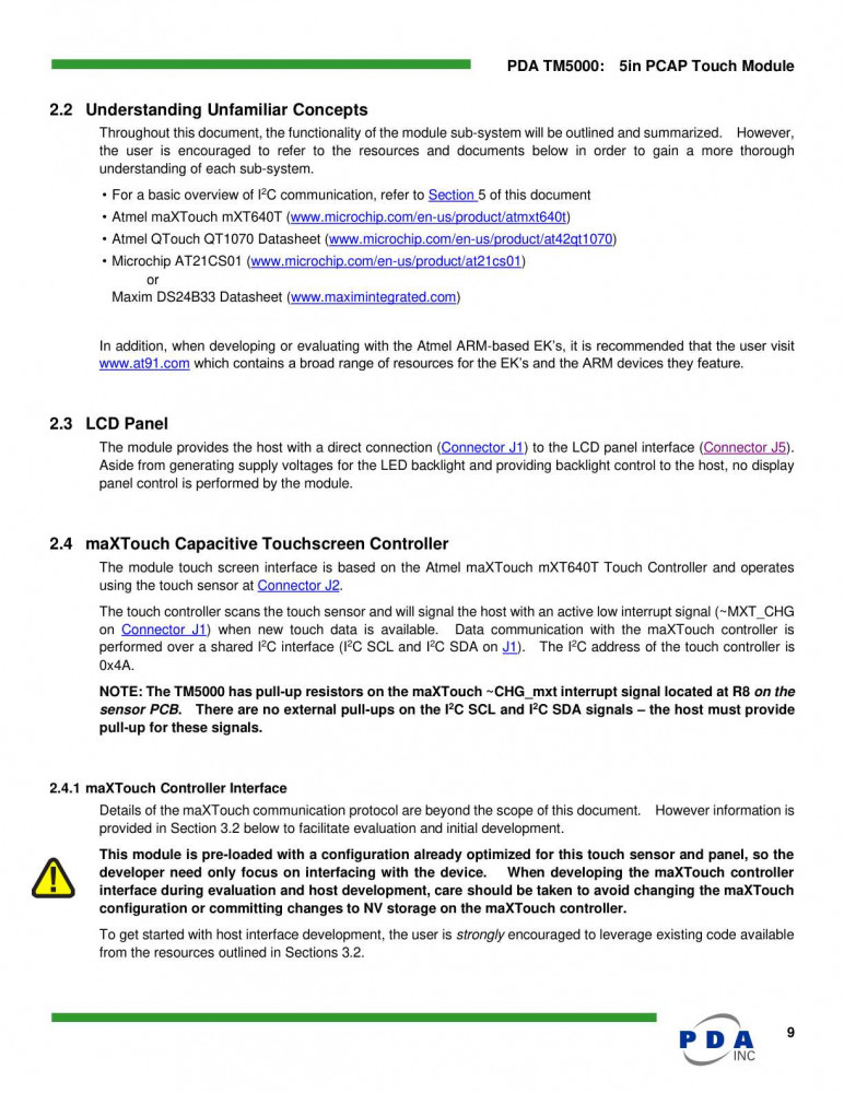 TM5000 technical document page 9