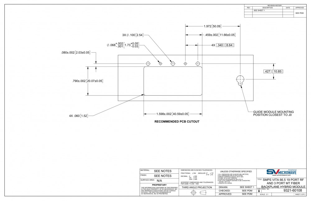 9321-60108 product data drawing sheet 2