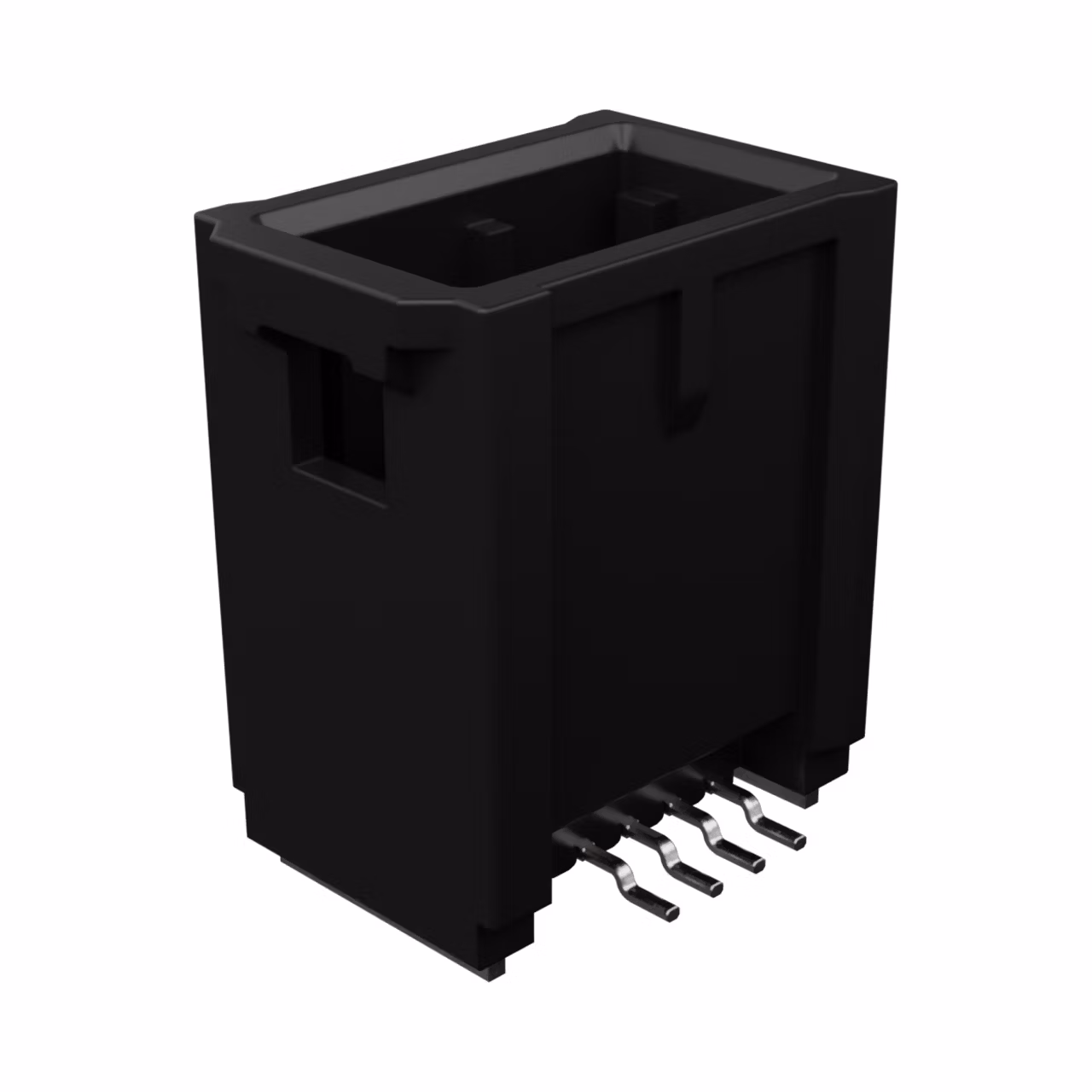 ConnTAK50 Header, Dual Row, Vertical, Surface Mount, 10 Circuits / 8 Circuits Usable, Key A, Black for sale